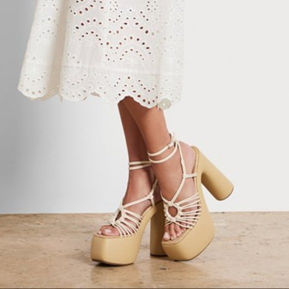 Sam Edelman | Shoes | Nwt 8 Sam Edelman Modern Ivory Platform Heel ...